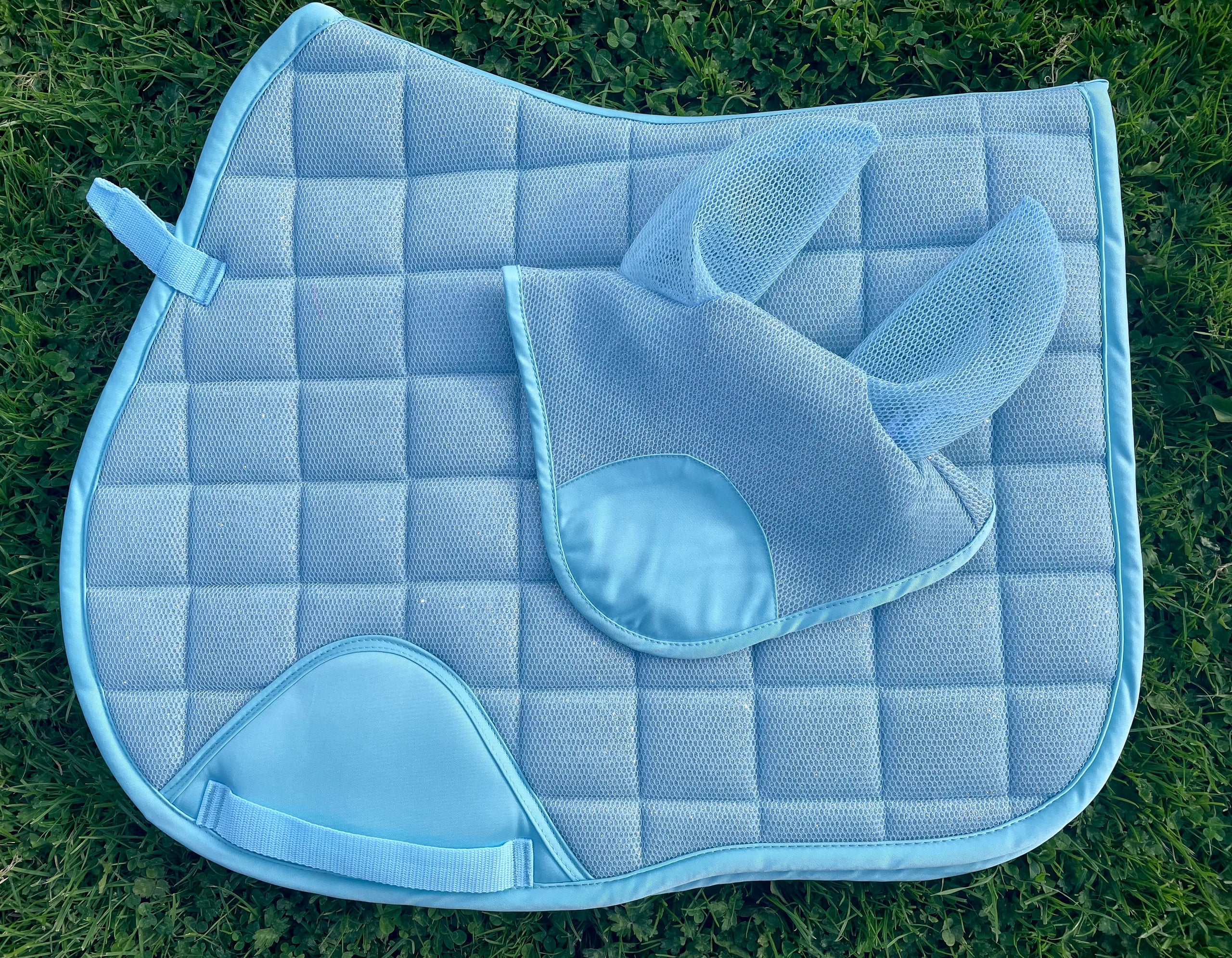 Sparkle 3D Mesh Mint Pad & Veil Set | Kids2ponies